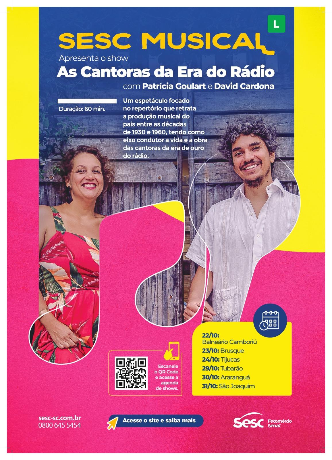 Show As Cantoras da Era do Rádio será apresentado no Teatro Bruno Nitz ...