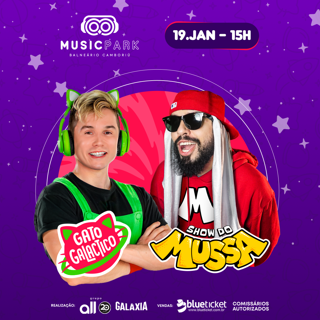 Gato Galáctico e Show do Mussa chegam ao Music Park BC neste domingo ...